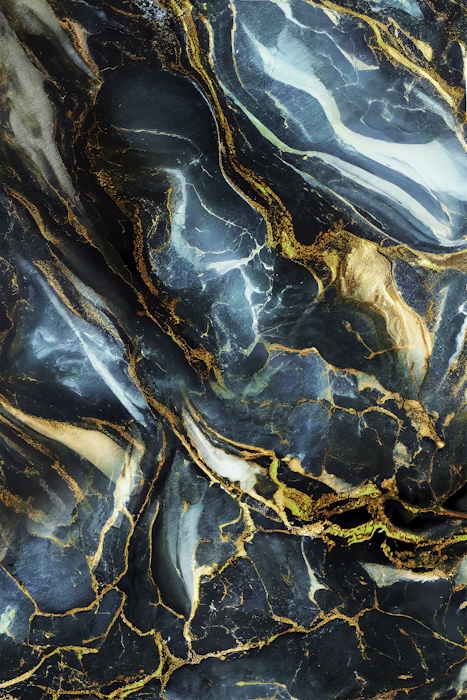 Luxurious Blue Marble Flow Wallpaper | Happywall.com