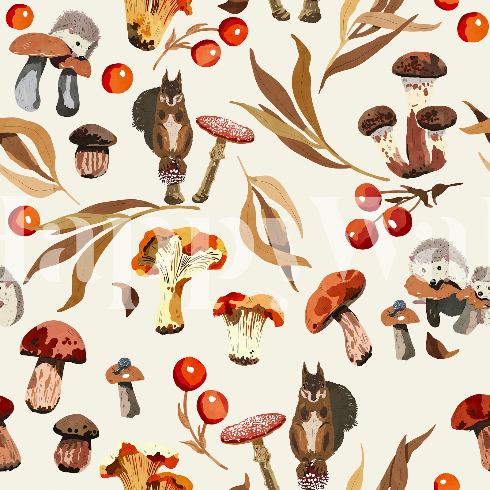 Whimsical Forest Scene Wallpaper - Happywall