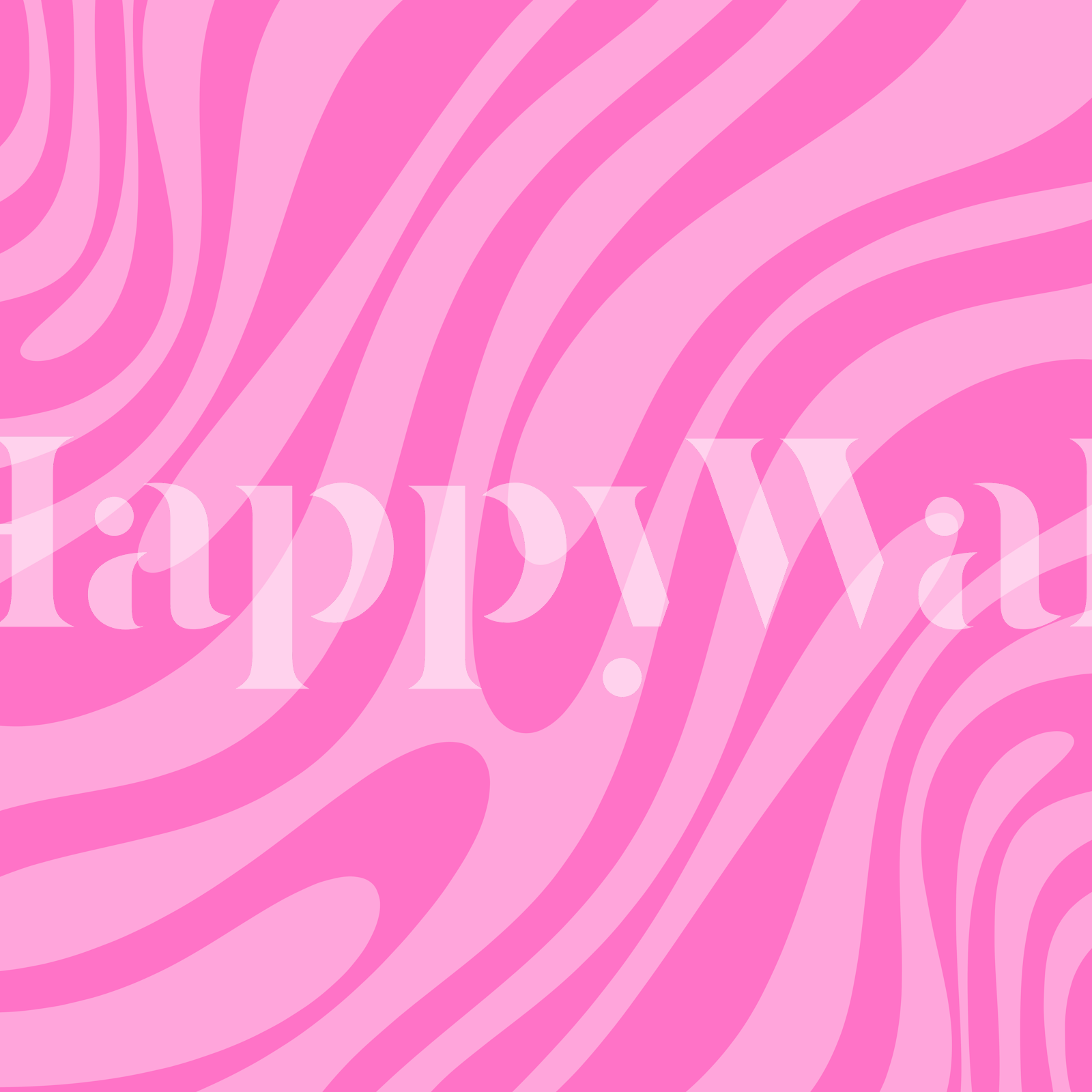 Pink Abstract Wavy Loops Wallpaper