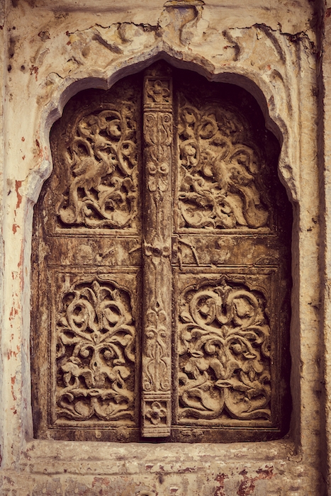 Intricate Vintage Door Wallpaper