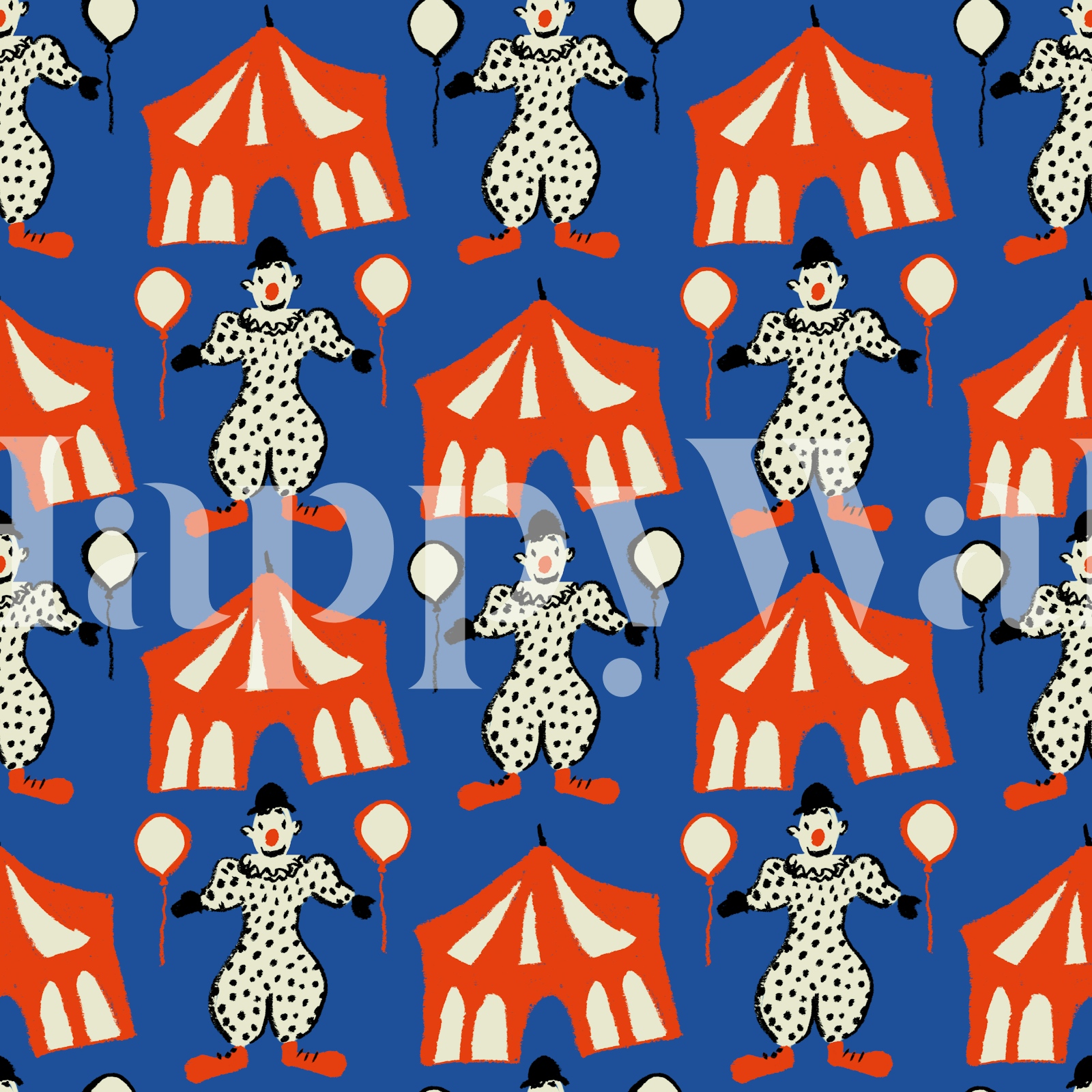 Colorful Circus Clown Wallpaper