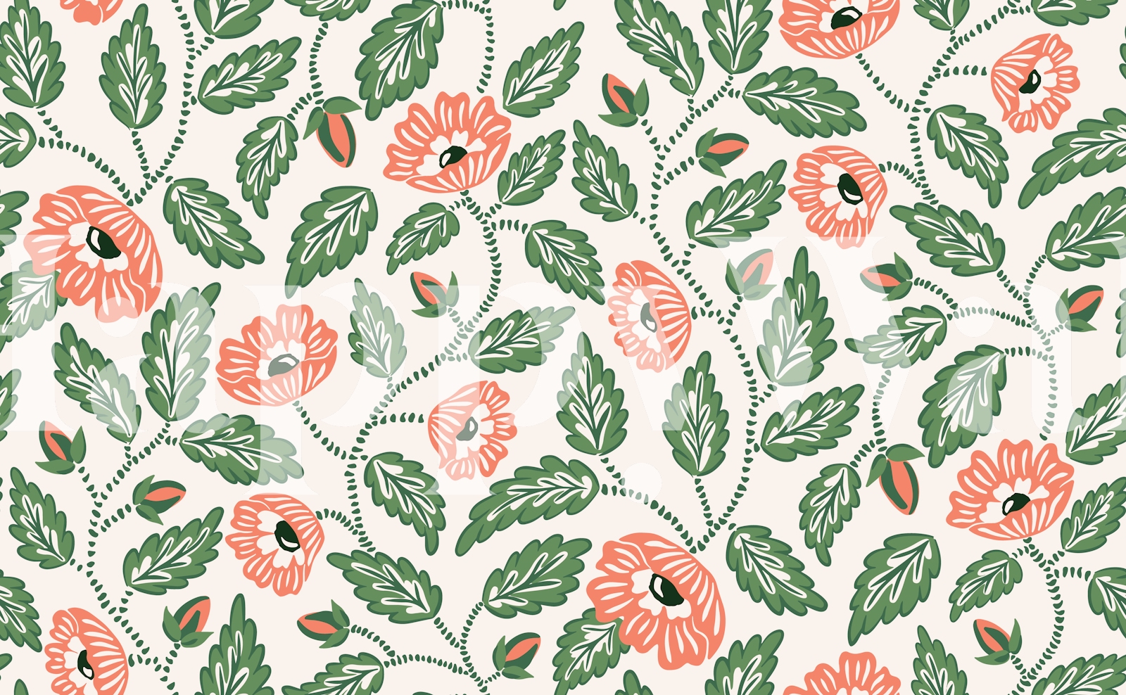Flowering Vine Wallpaper - Happywall.com