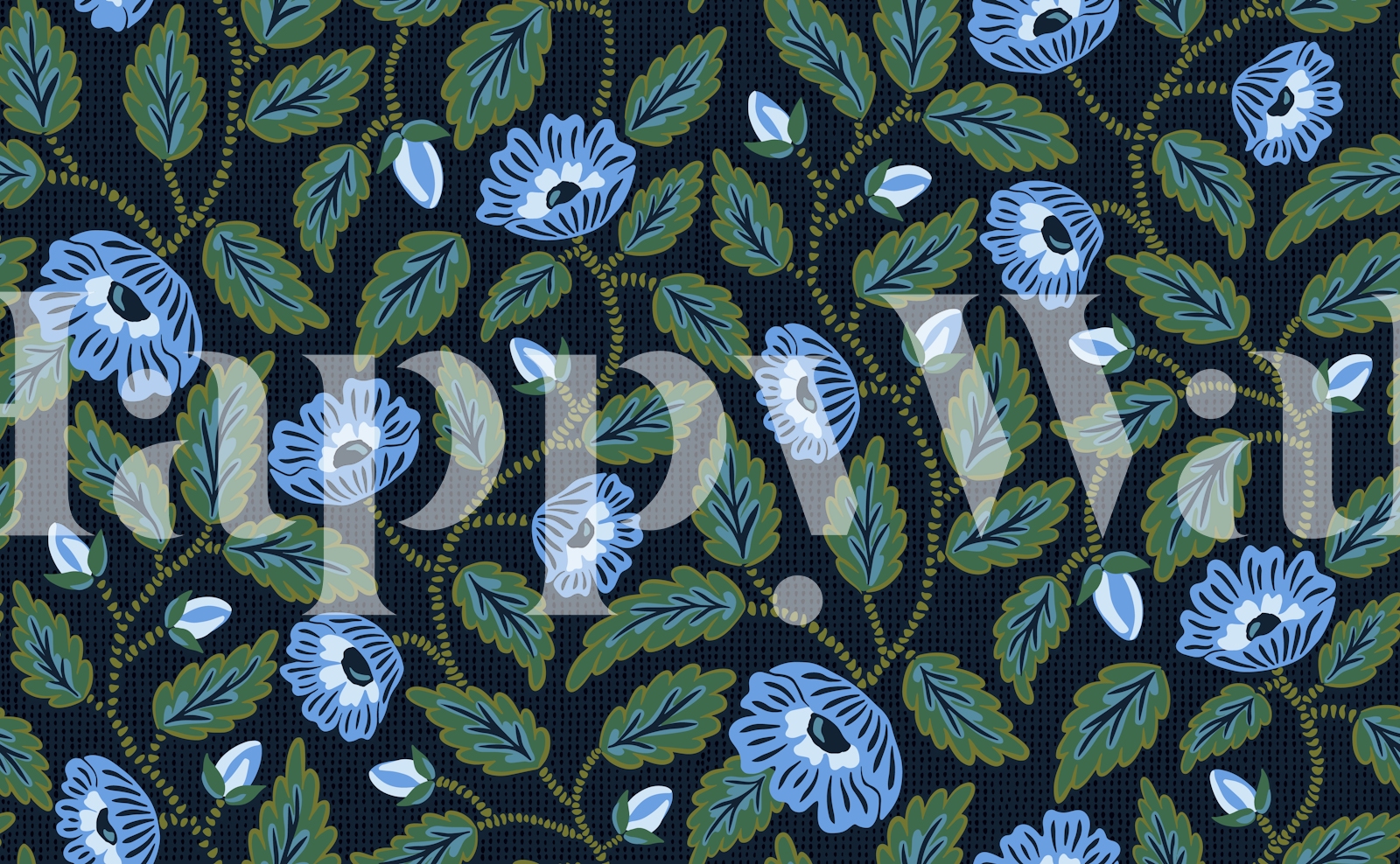 Flowering Vines Wallpaper - Happywall.com