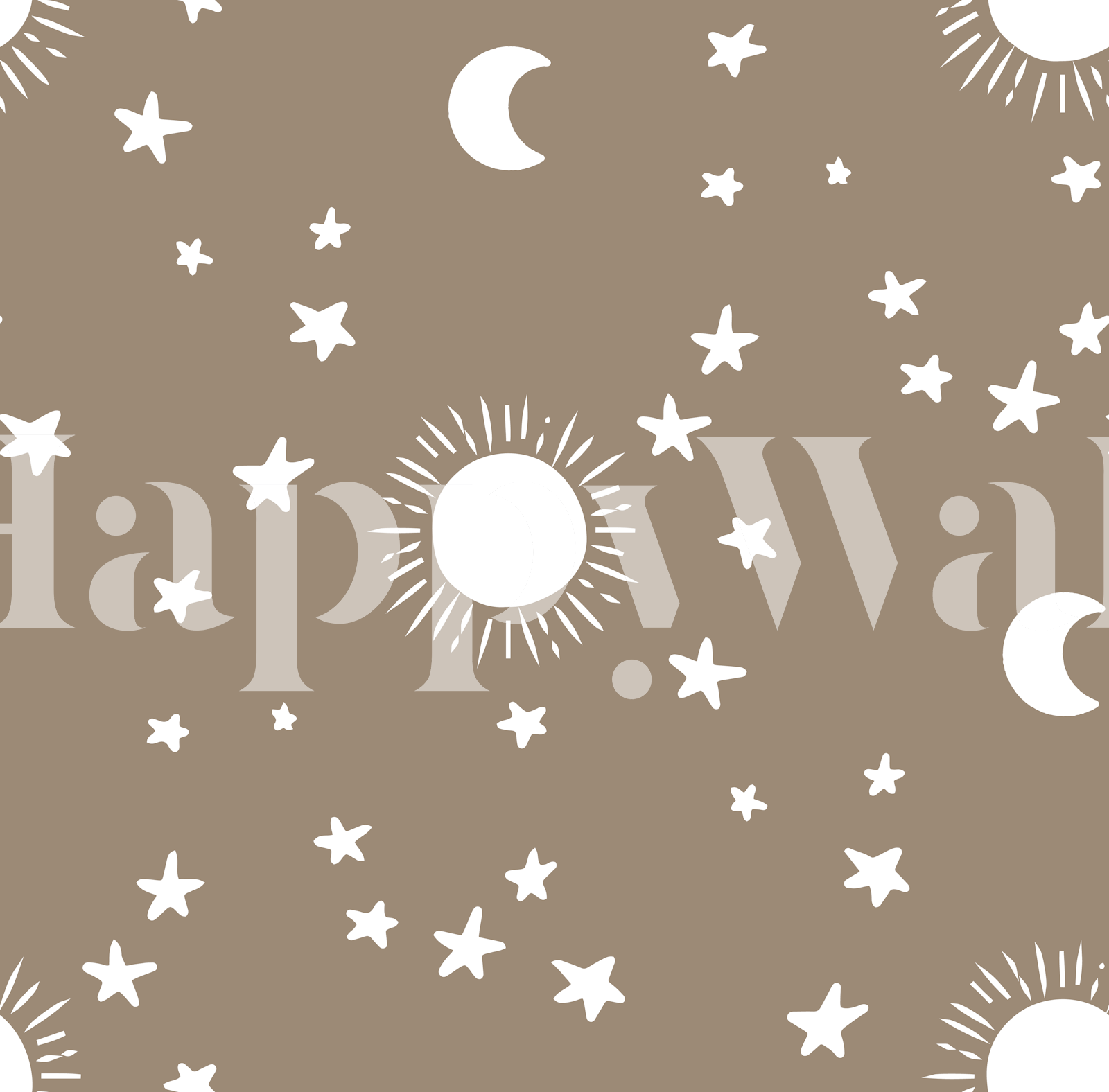 Celestial Stars Nursery Wallpaper | happywall.com