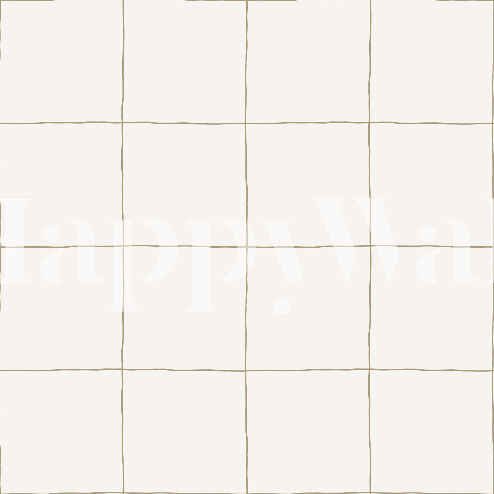 Organic Lines Decor Grid Willow Green - happywall.com