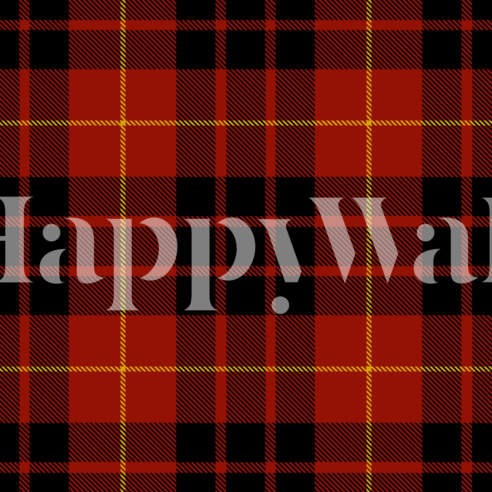 Red Tartan Wallpaper for Cozy Interiors