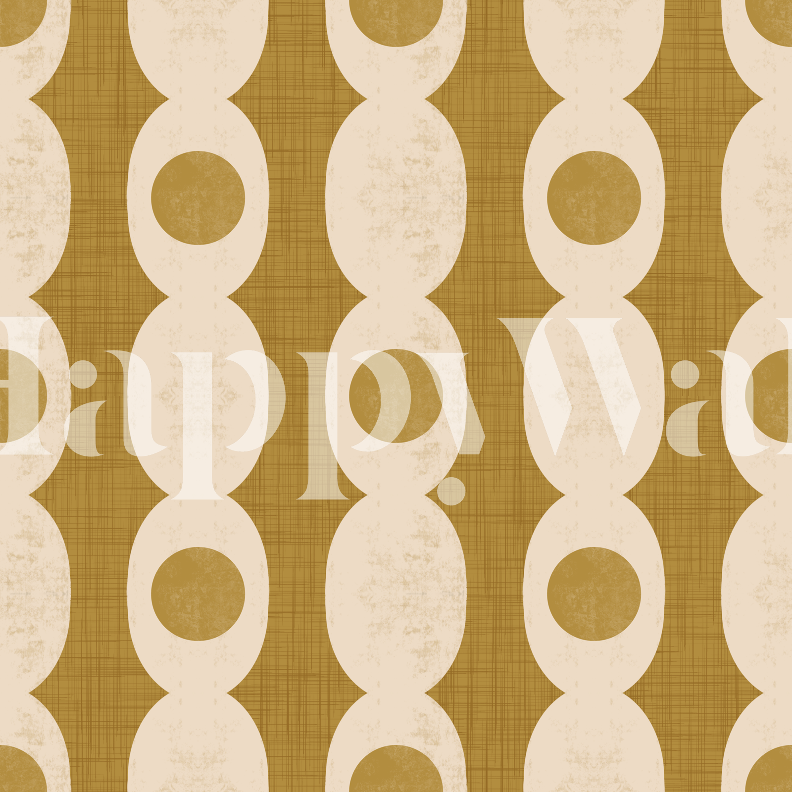 Retro Mod Geo Chain - Mustard | Happywall.com