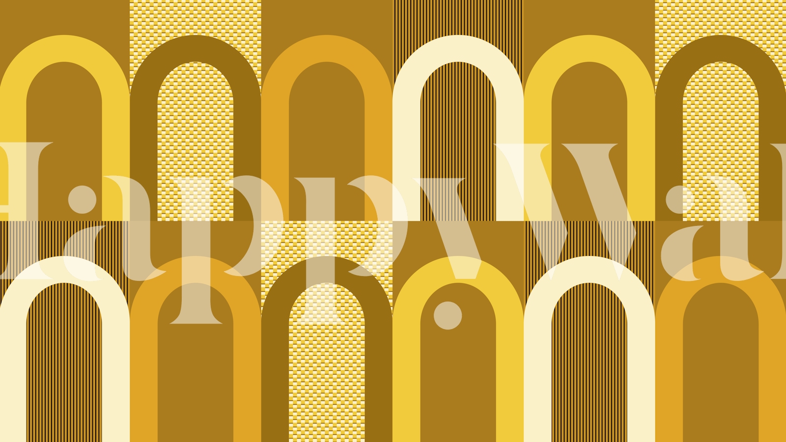 Geometric Arches Elegance Wallpaper - Happywall