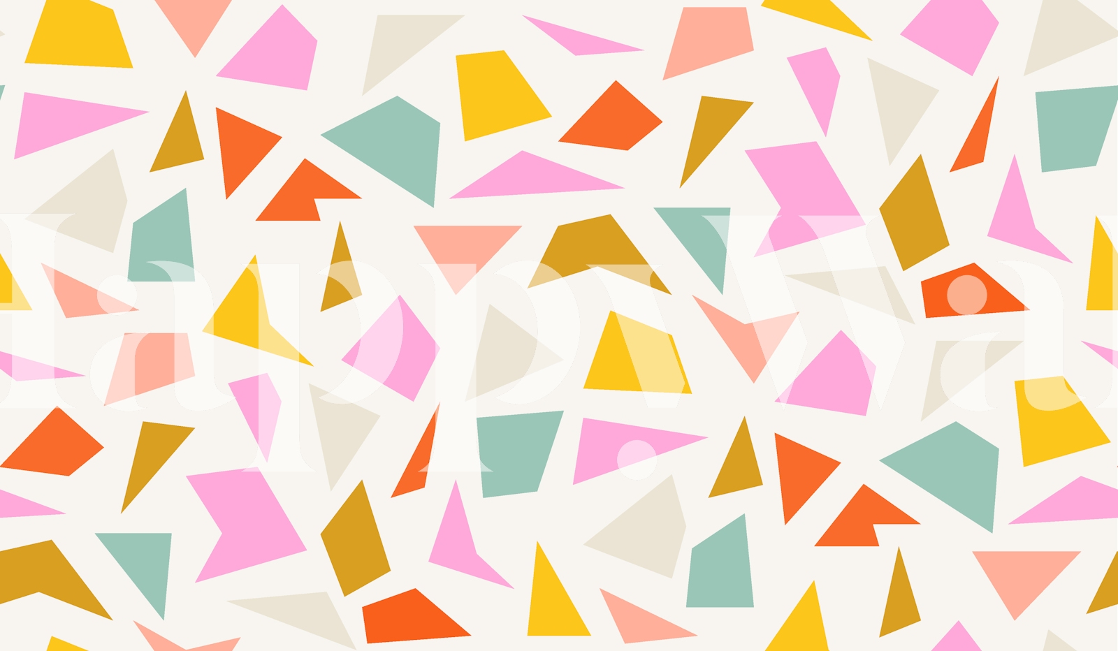 Mosaic Mess Wallpaper - Happywall