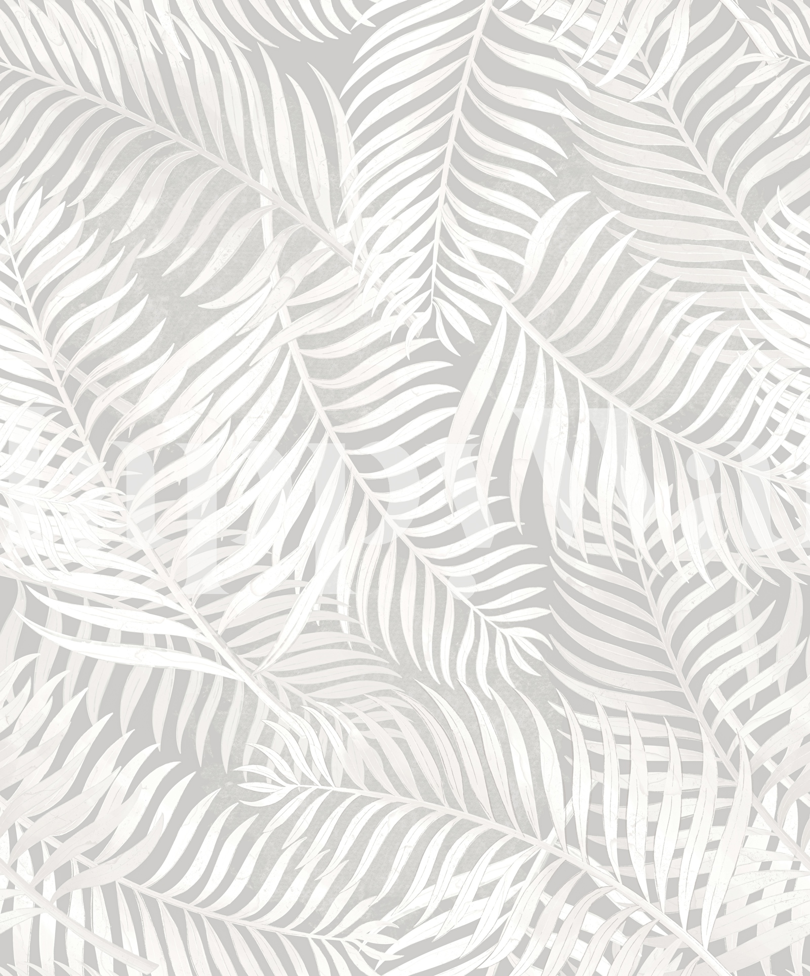 Neutral Tropical Palm Leaf Wallpaper