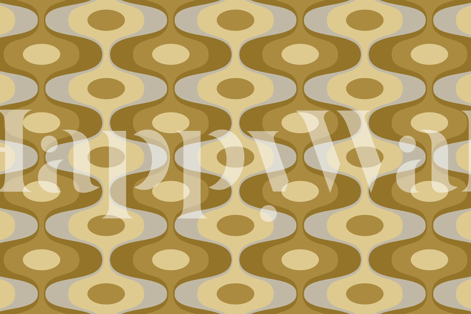 Neutral Vintage Geometric Wallpaper