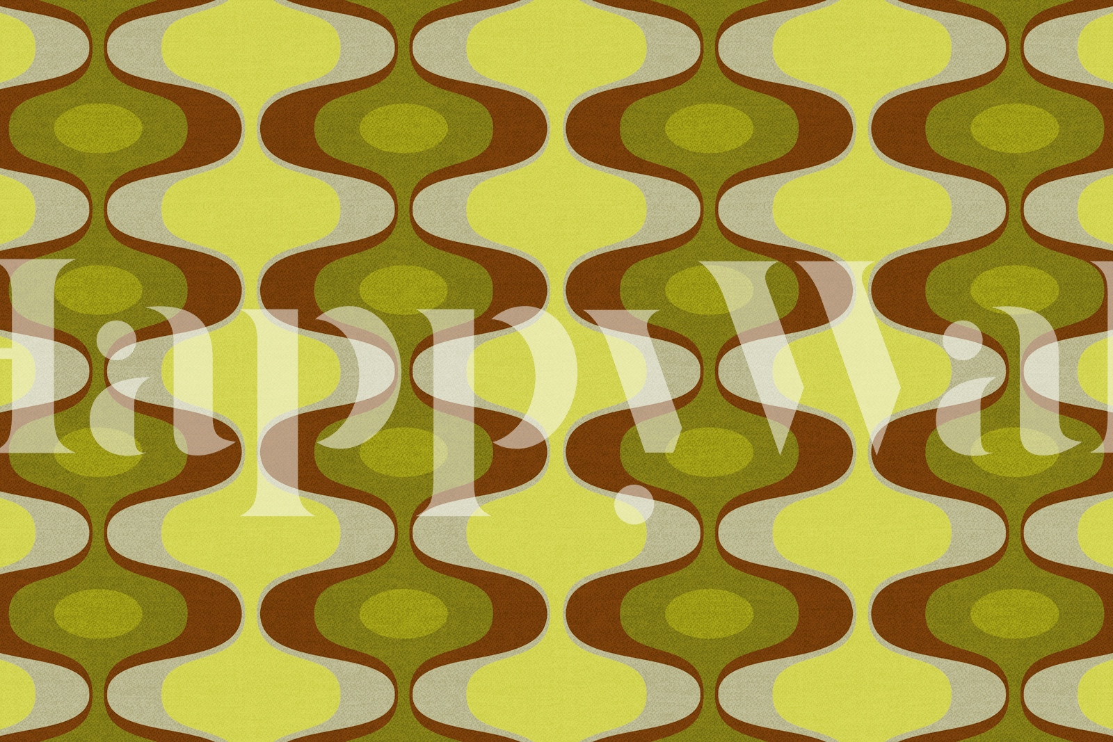 Vintage Wave Retro Wallpaper for Home Decor