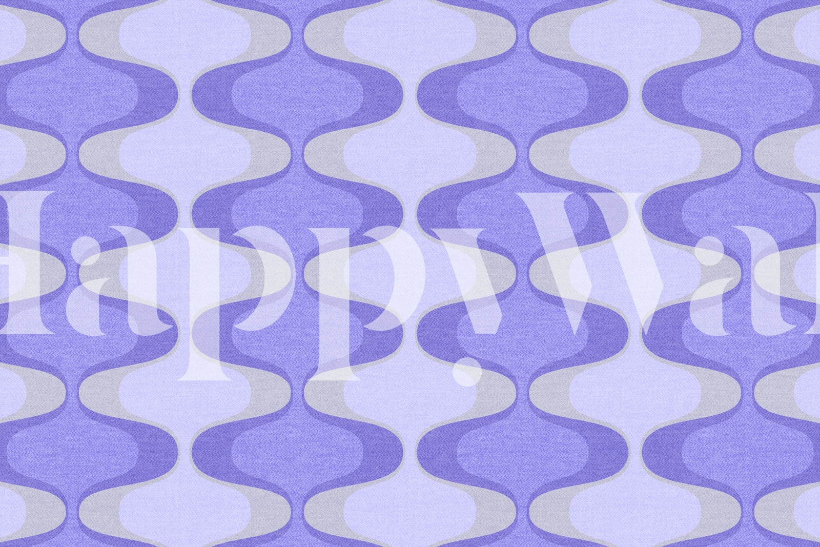 Lavender Retro Waves Wallpaper for Bedrooms