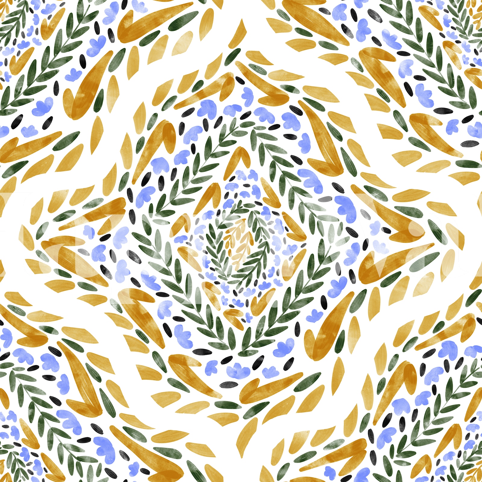 Floral Whimsy Theme Wallpaper | happywall.com