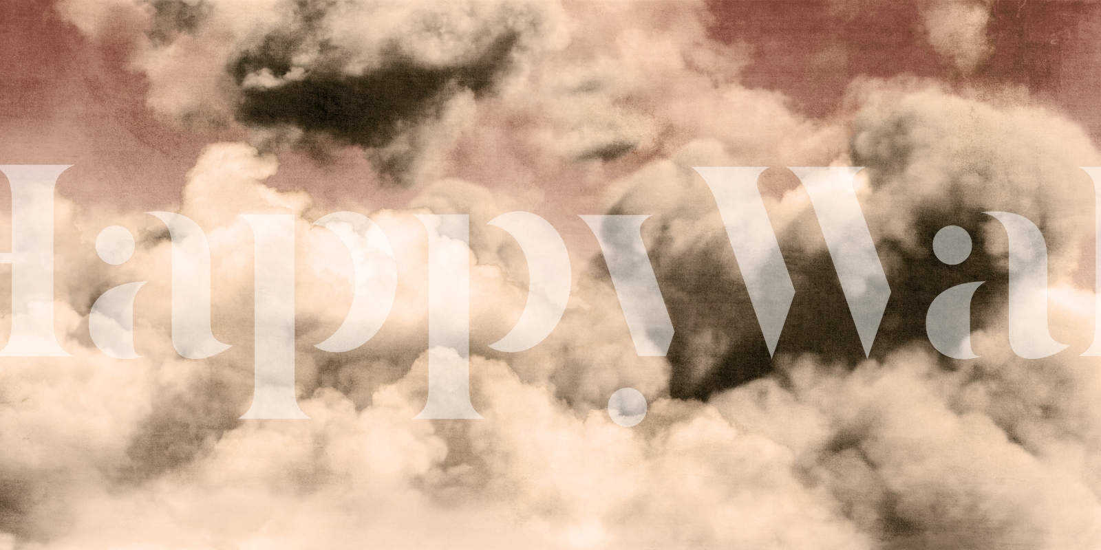 Dreamy Dark Sepia Clouds Wallpaper