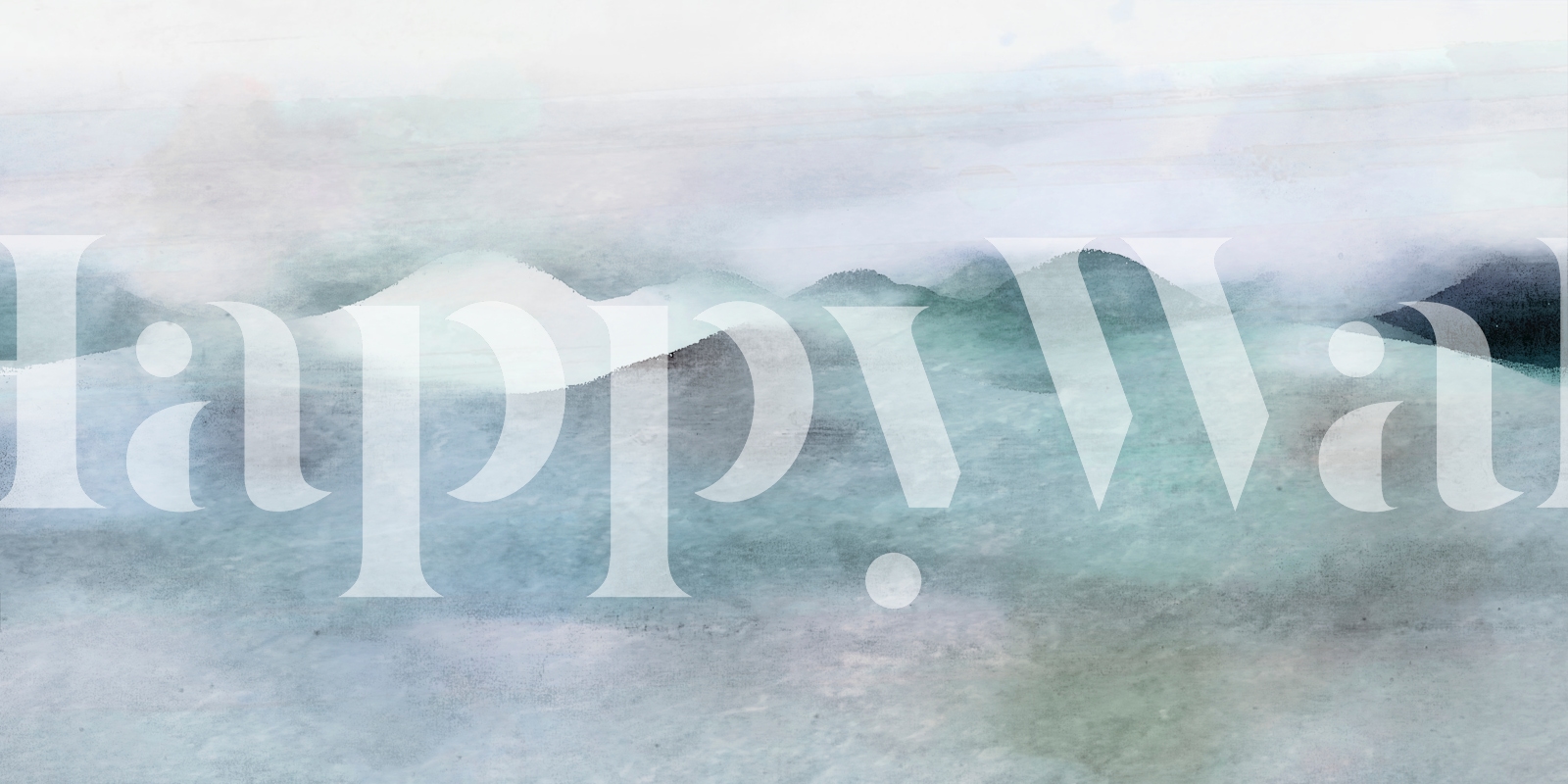 Watercolor Gradient Landscape Wallpaper