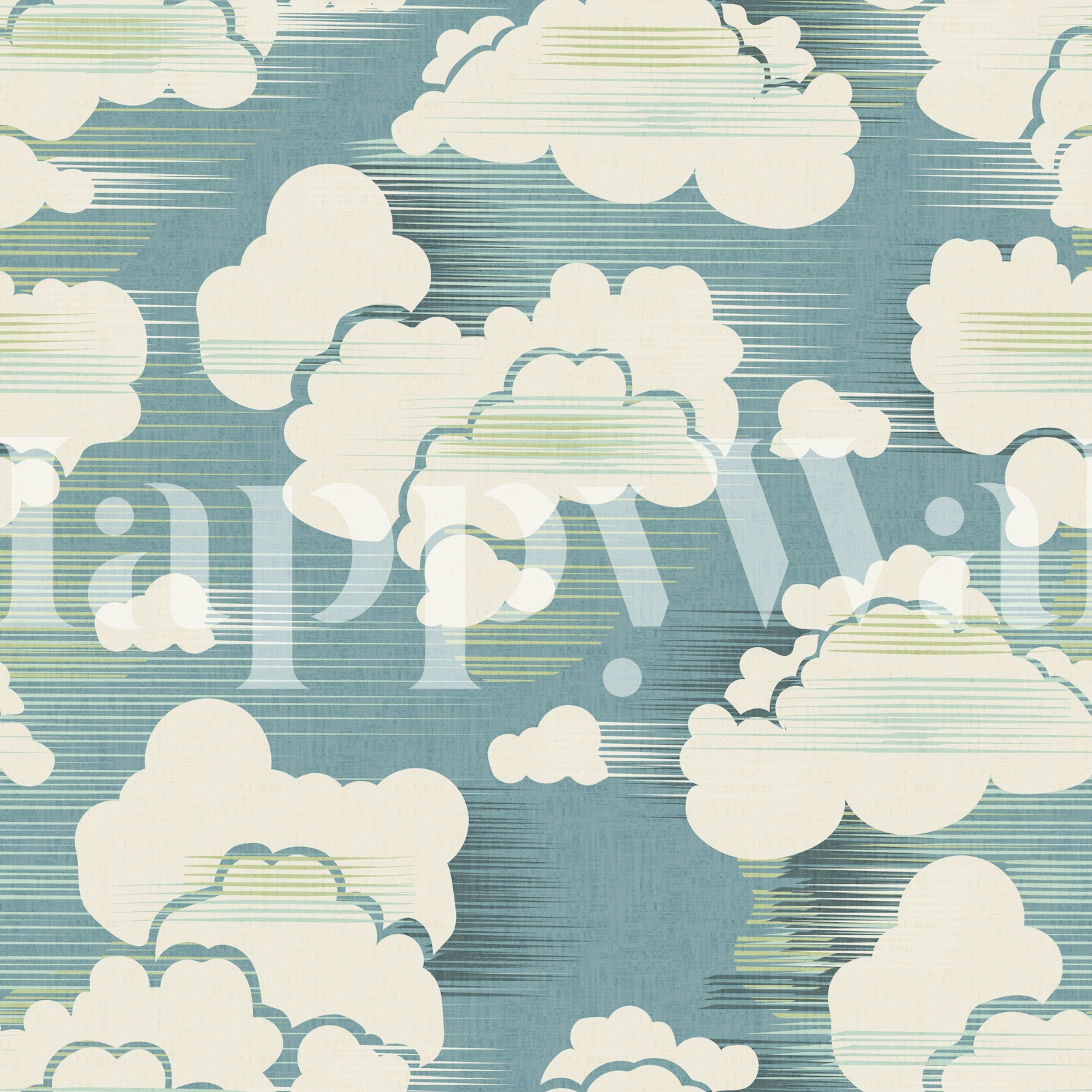 Whimsy Cloudscape Wallpaper - Happywall.com