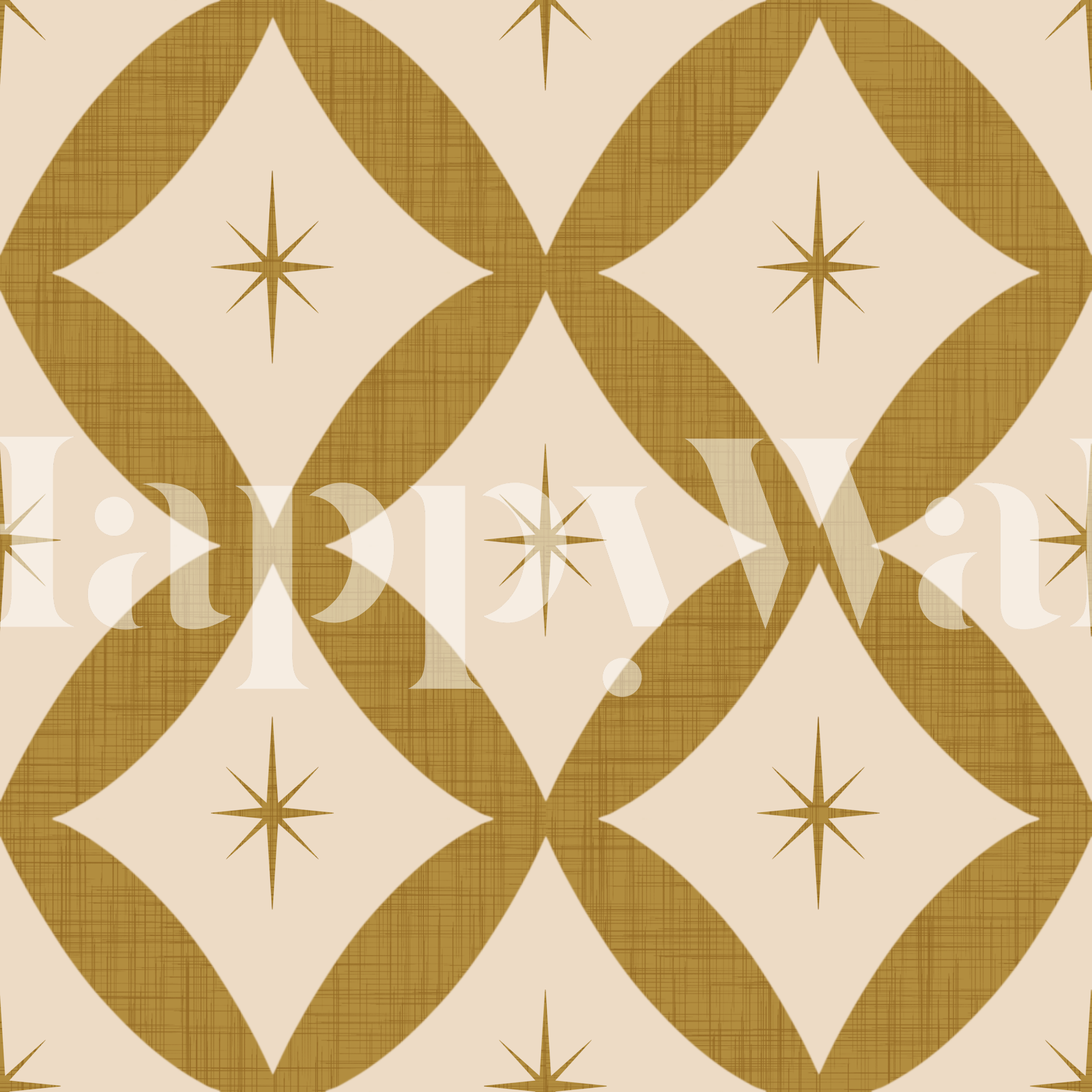 Atomic Star - Mid Century Wallpaper | Happywall