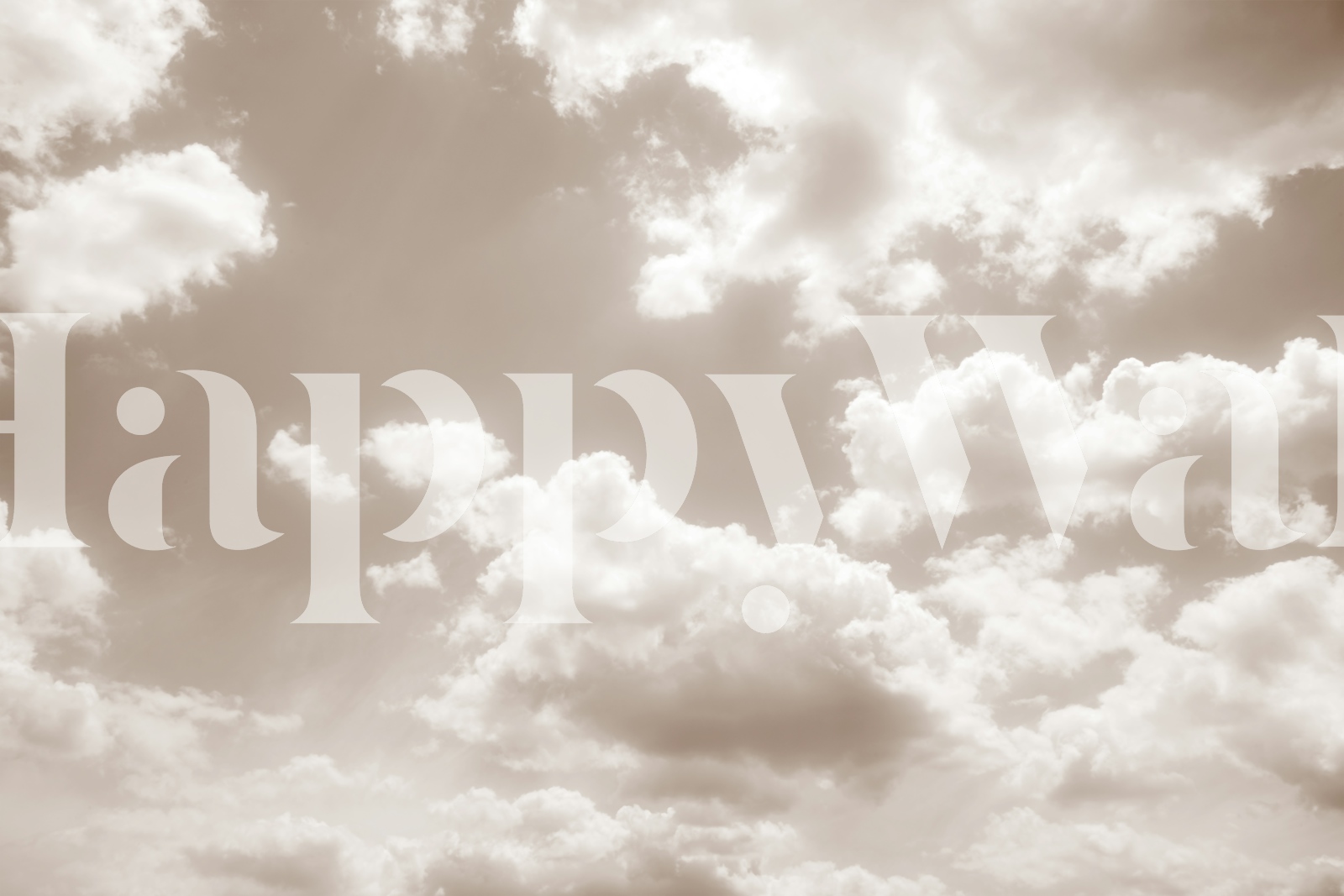 Soft Beige Clouds 5 Wallpaper - Happywall.com