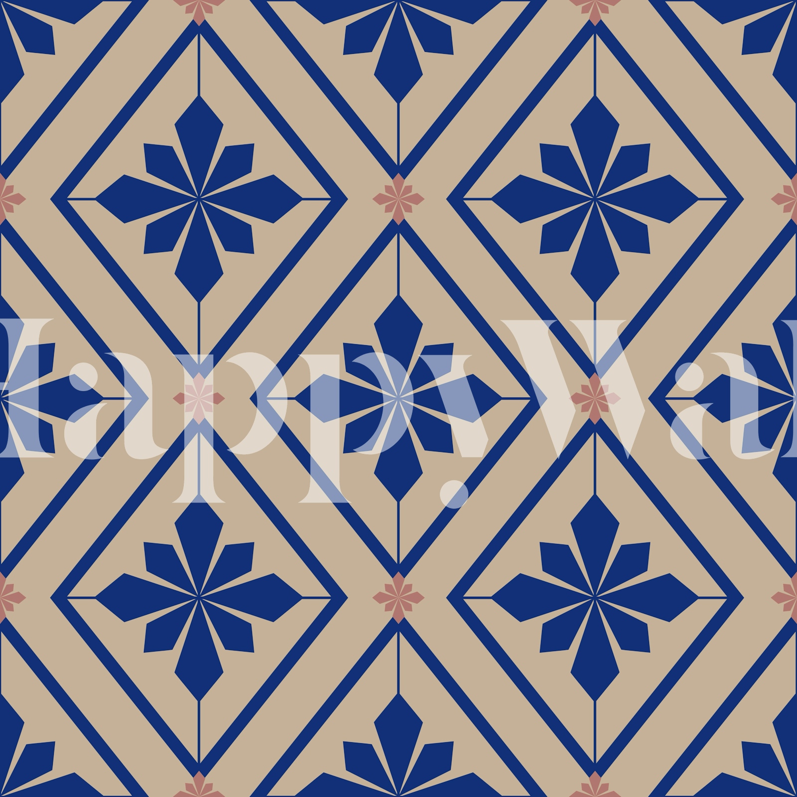 Elegant Geometric Flora Wallpaper - happywall.com