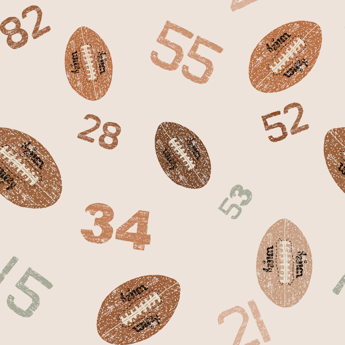 Vintage Gridiron Sports Kids Wallpaper