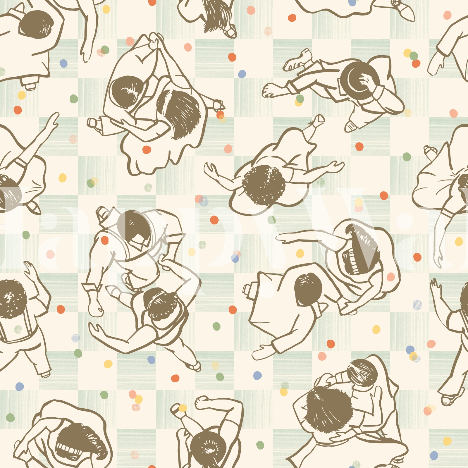 Ballroom dance party confetti wallpaper