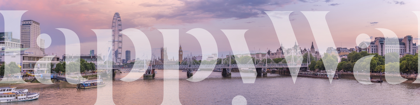 Twilight Over Thames Wallpaper | happywall.com