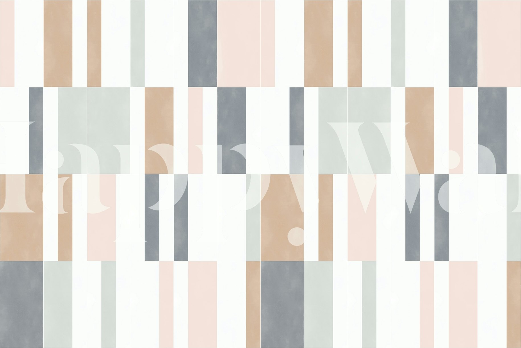 Muted Pastel Tiles One wallpaper - Happywall