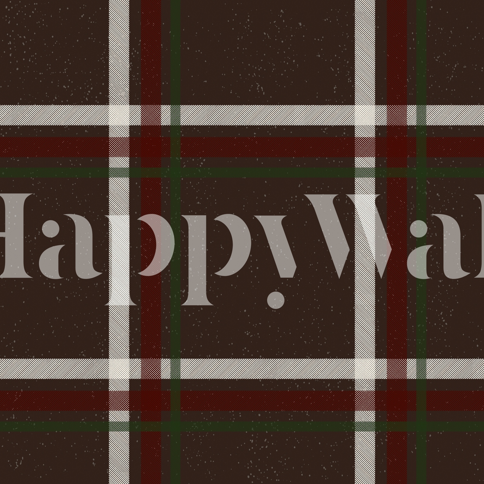 Brown Plaid Wallpaper for Cozy Interiors