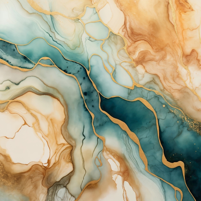 Emerald Flow Luxury - Wallpaper