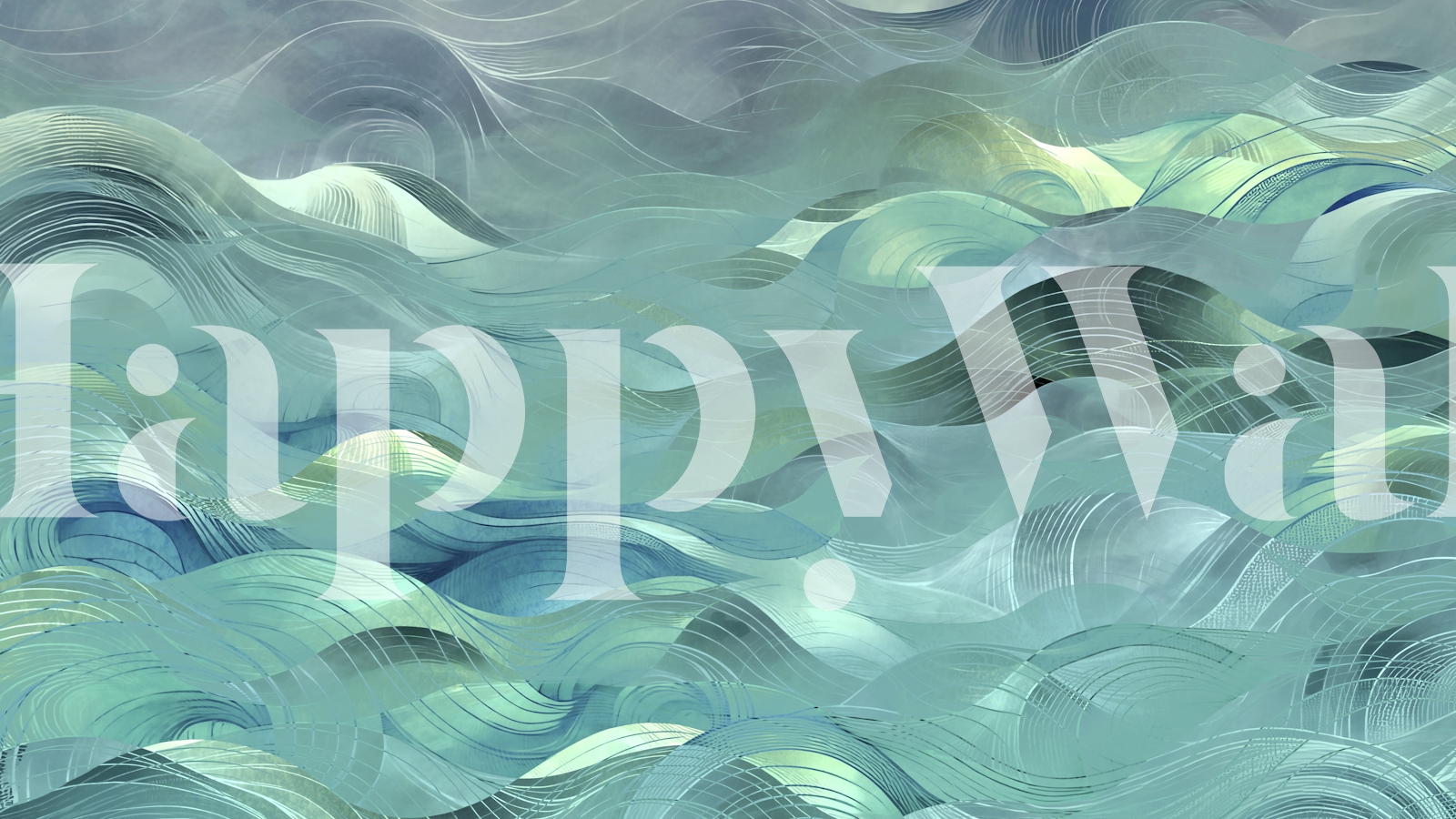Ethereal Ocean Currents Wallpaper | happywall.com