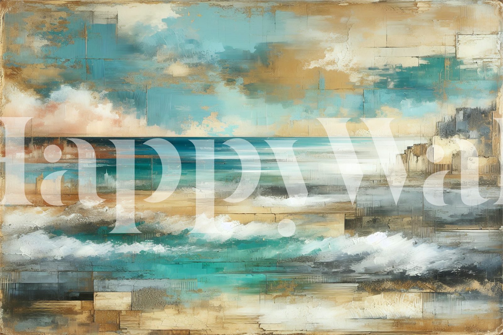 Turquoise Sea Impressions Wallpaper - Happywall.com