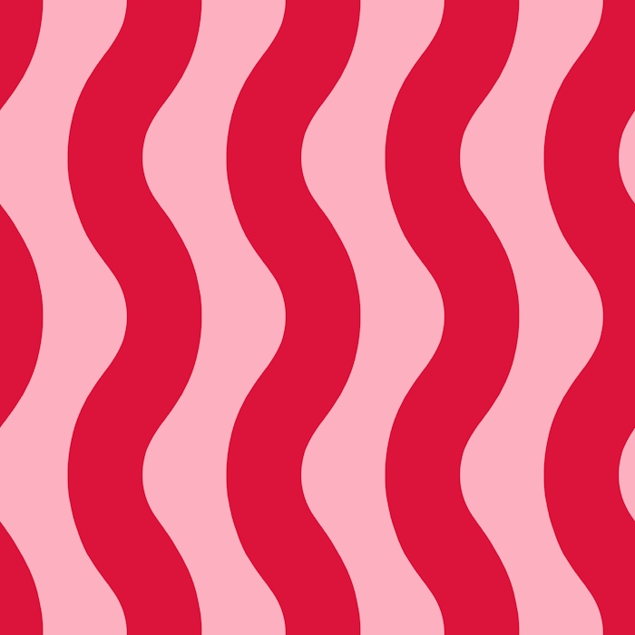 Pink and Crimson Red Modern Waves 2 Wallpaper
