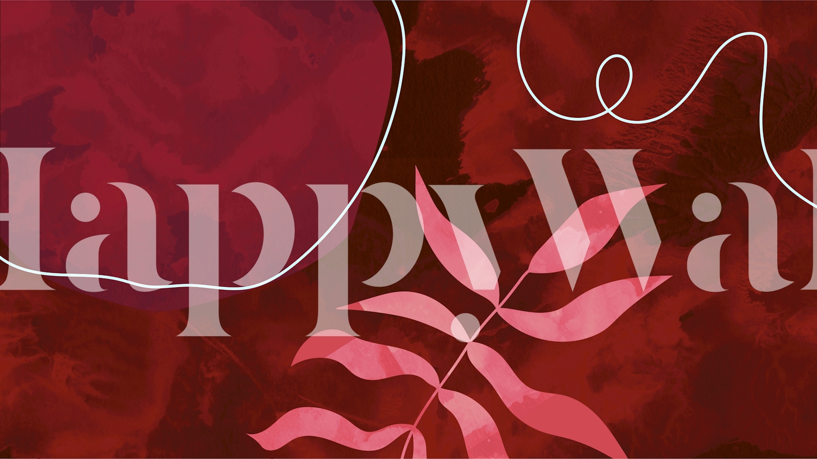 Ruby Botanical Floral Wallpaper for Modern Home