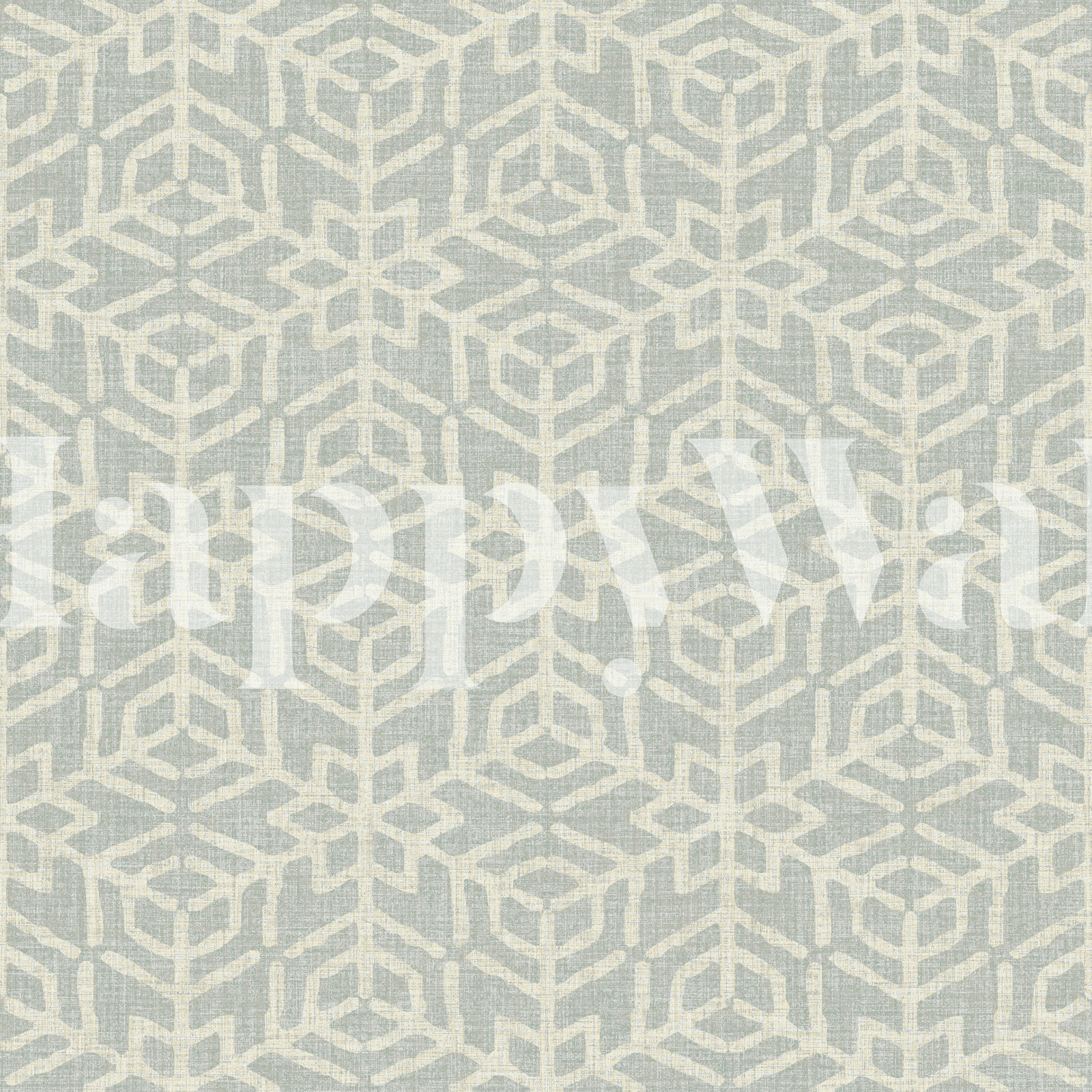 Geometric Snow Flakes Warm Neutral - Happywall.com