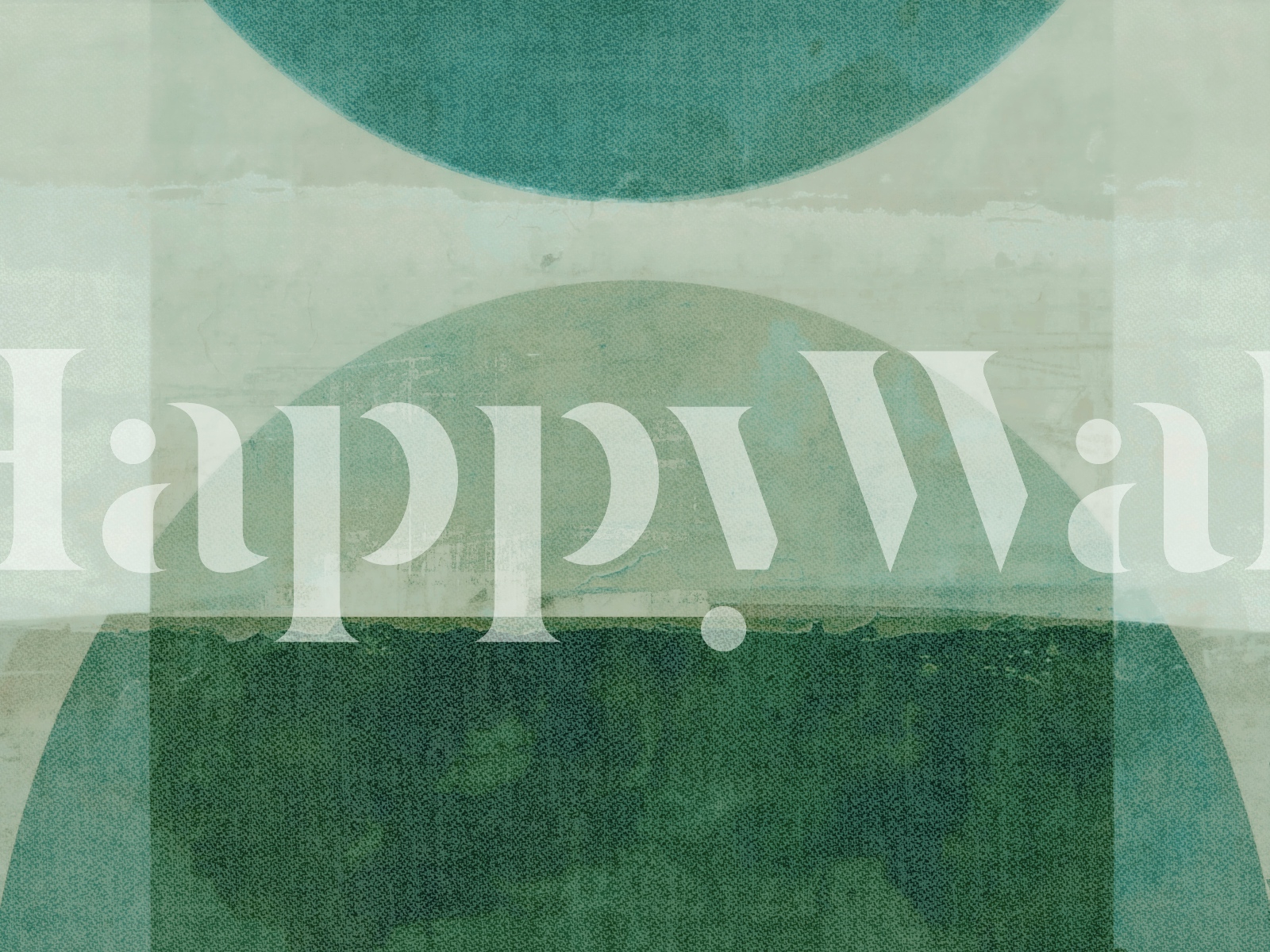 Emerald Geometric Abstract Wallpaper