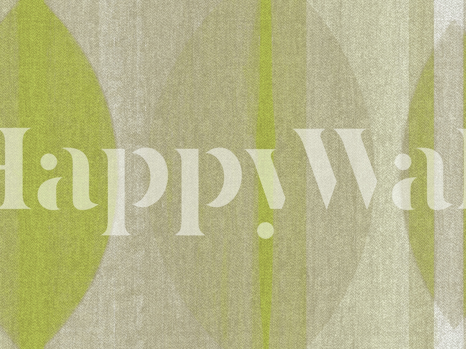 Chartreuse Geo Shapes Mood Wallpaper - Happywall