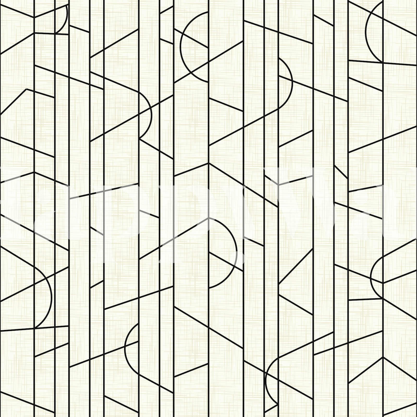 Elegant Lines Decor - Black And White | happywall.com