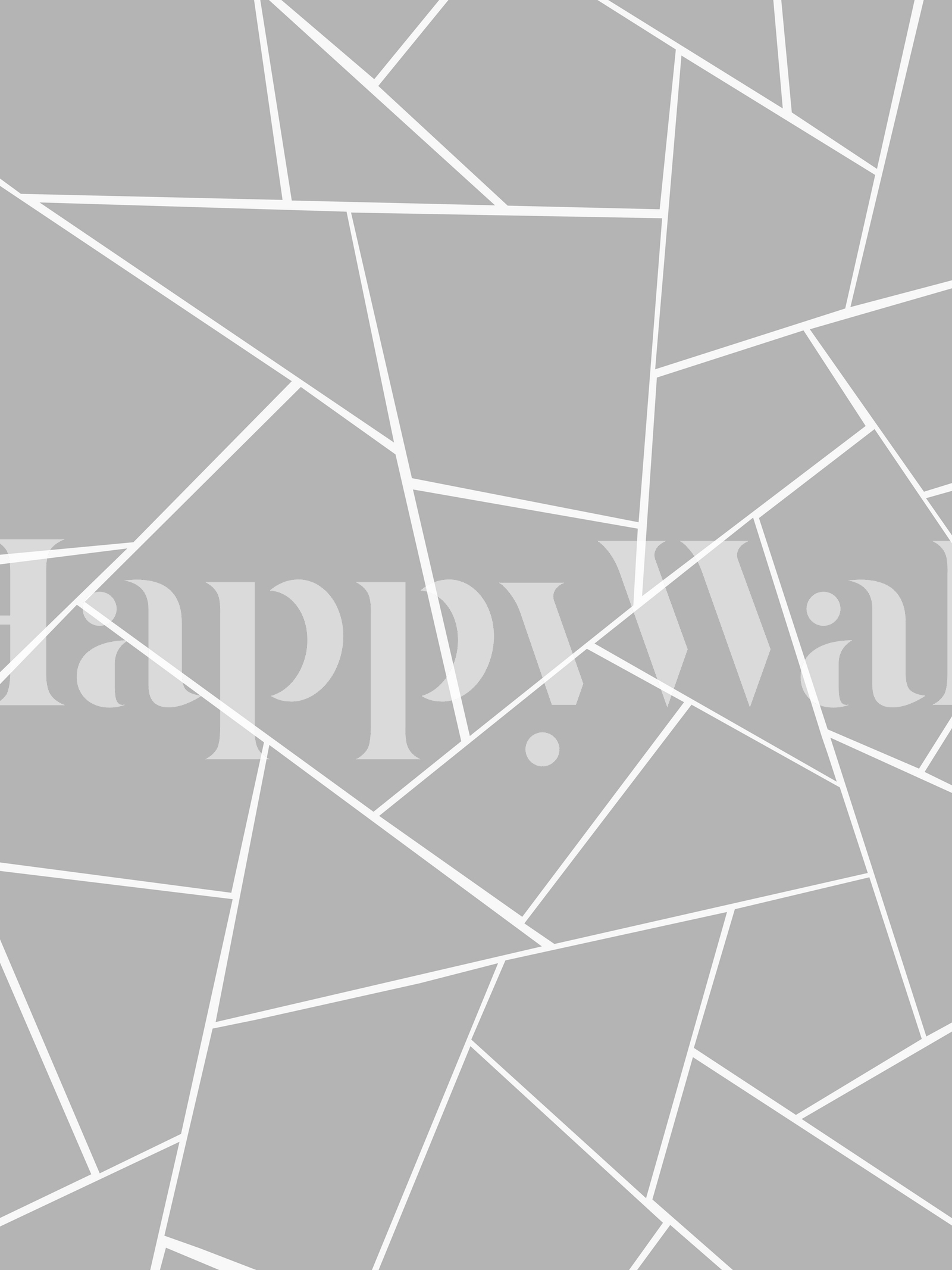 Gray White Geometric Glam 1 Wallpaper - Buy Online | Happywall