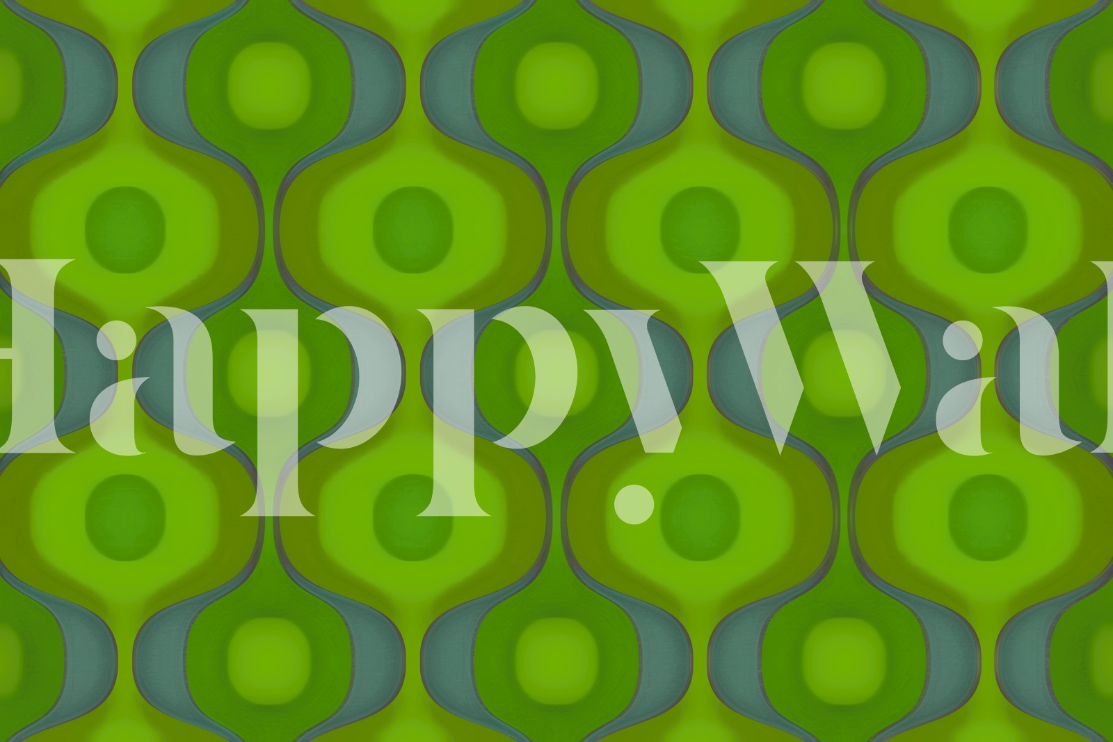 Green Retro Vibes Wallpaper | Happywall.com