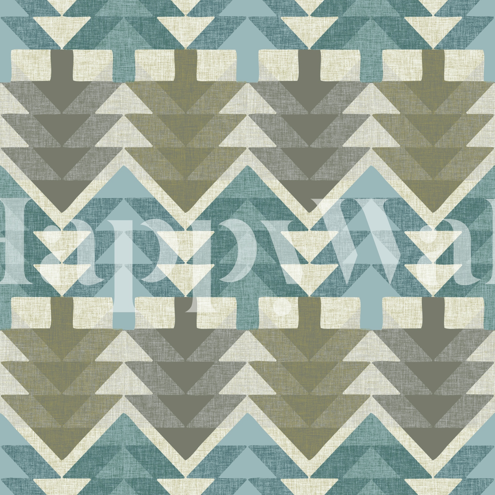 Geometric Fir Forest Wallpaper - Happywall