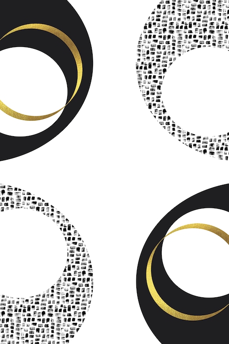 Buy Abstract No.7 Gold Wallpaper Online | Happywall