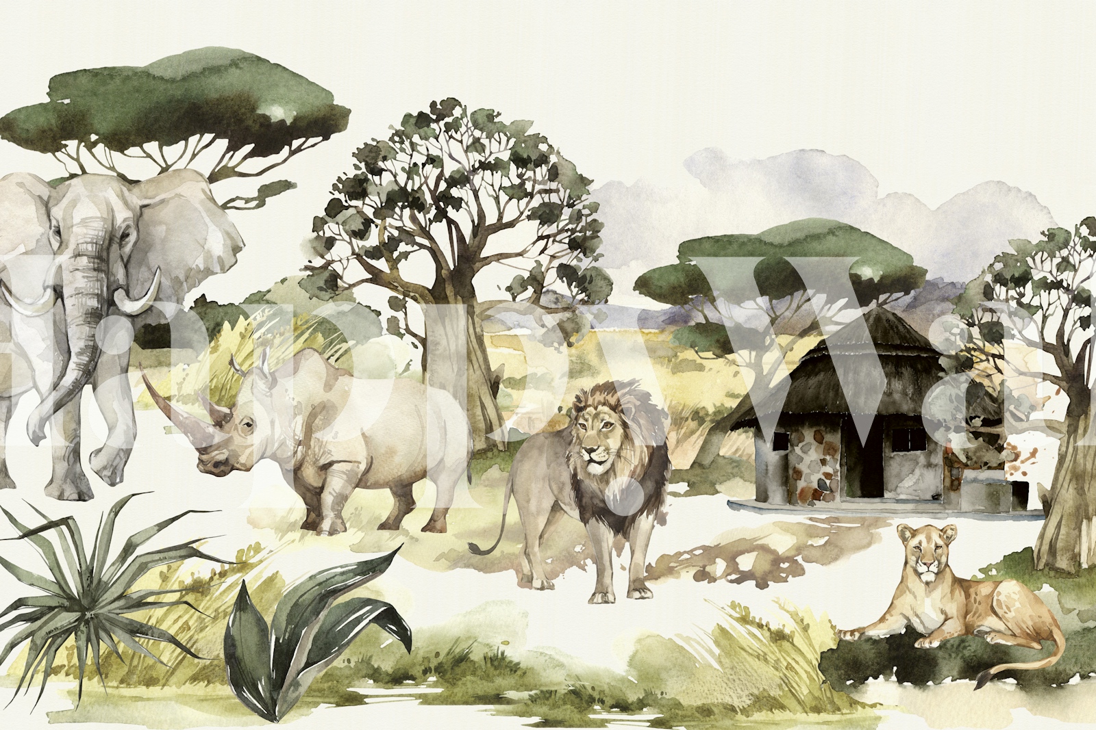 Safari Escape Scene - Happywall