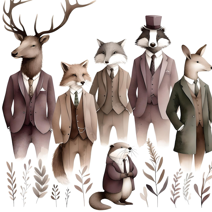 Chic Animal Wallpaper for Kids' Rooms