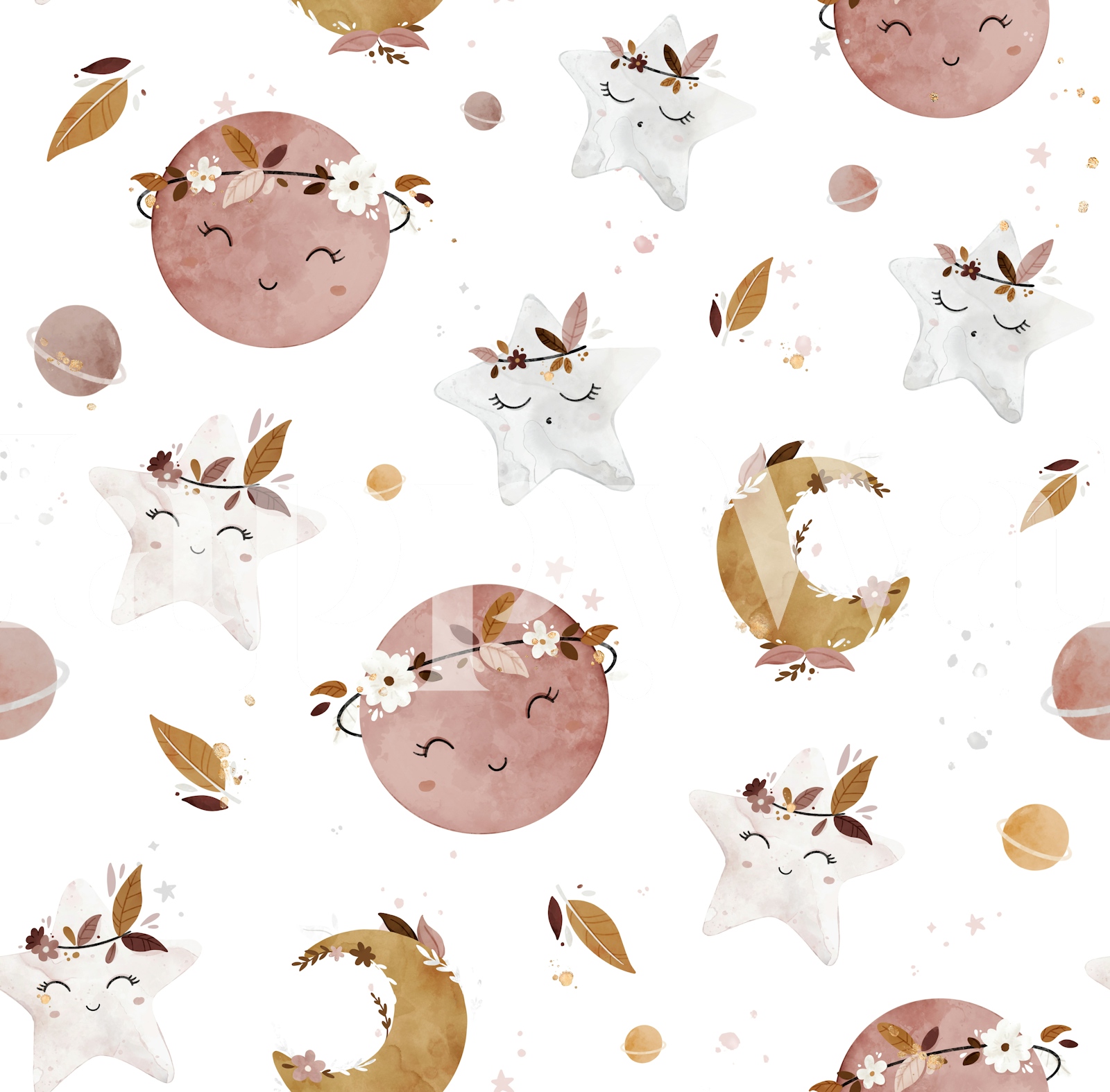 Boho Stars Wallpaper - Happywall.com