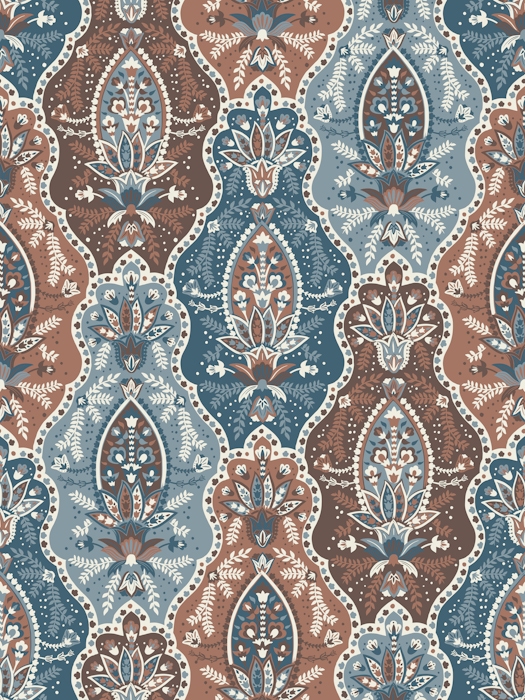 Muted Harmony Paisley Wallpaper | happywall.com