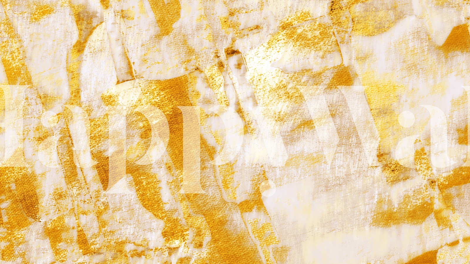 Sunlit Gold Canvas Wallpaper | Happywall.com