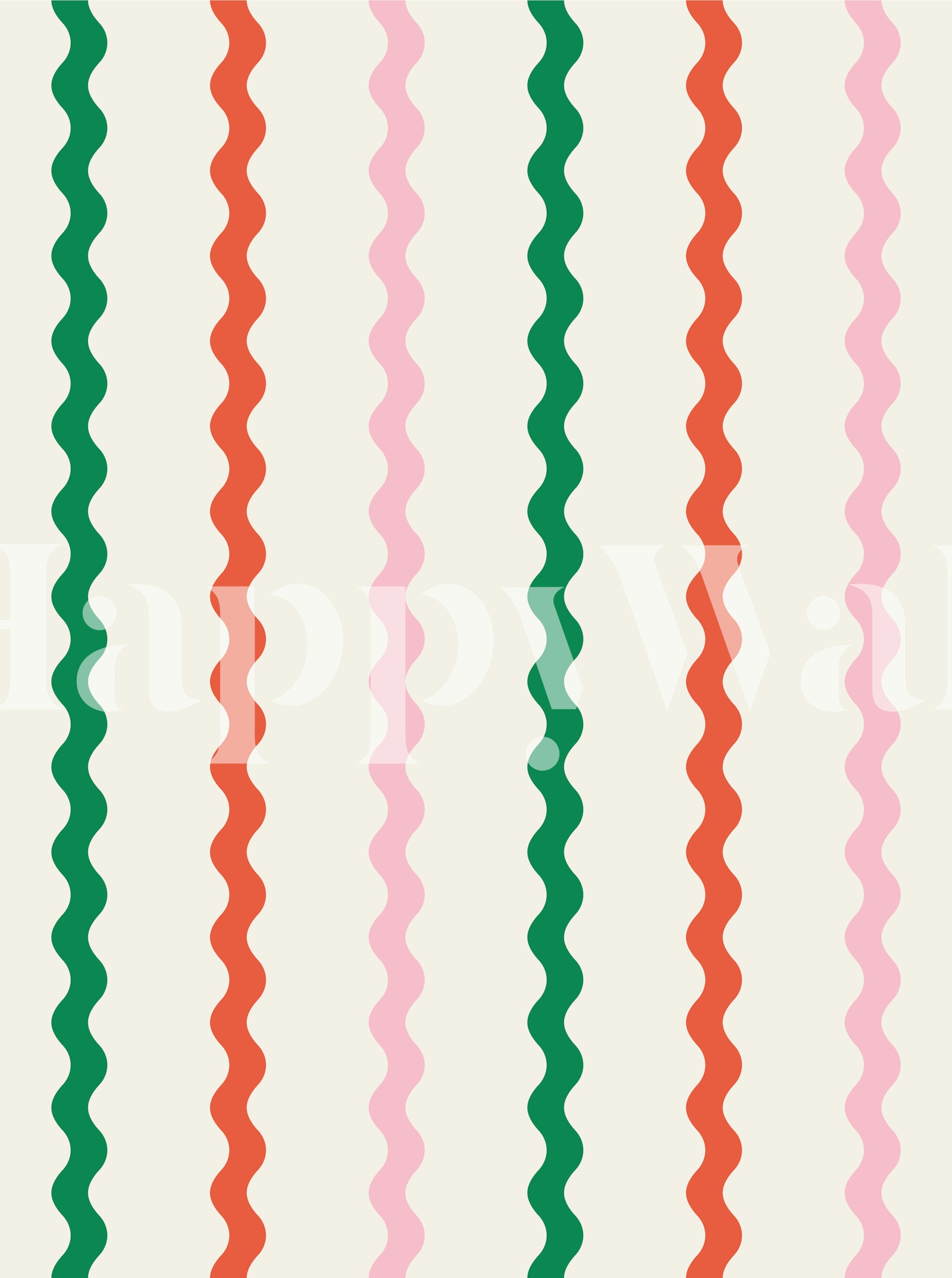 Colorful Wiggly Stripes Wallpaper