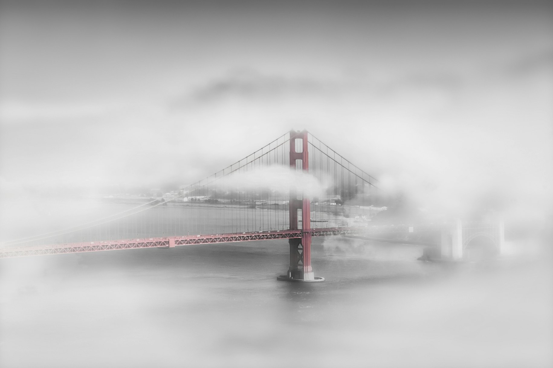 Foggy Golden Gate Bridge Wallpaper - Stunning Scenery for Your Walls ...