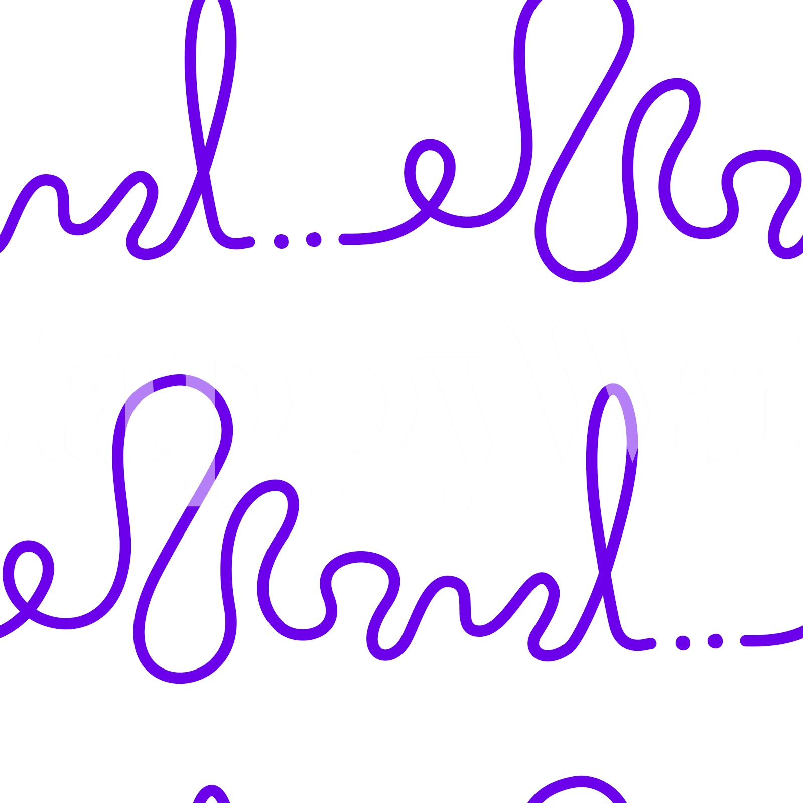Modern Purple Calligraphy Wallpaper